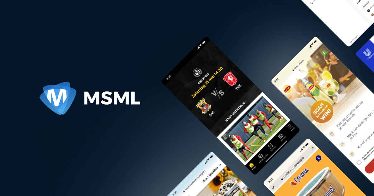 Webapplicaties en mobiele apps | MSML